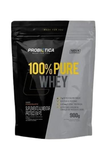 100% Pure Whey Refil Probiótica Chocolate 900G - Probiotica - Whey Protein - Magazine Luiza