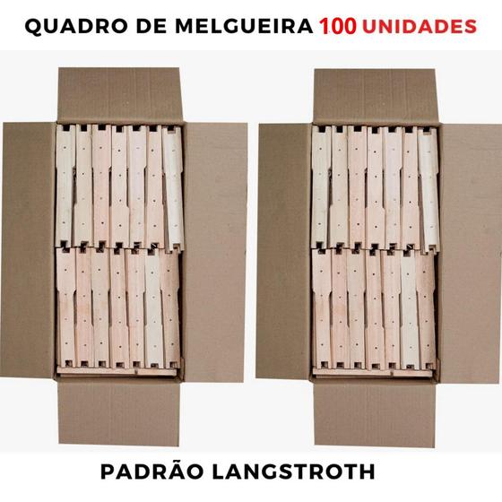 100 Quadros Caixilhos para Melgueira Abelha Desmontado Langstroth ...