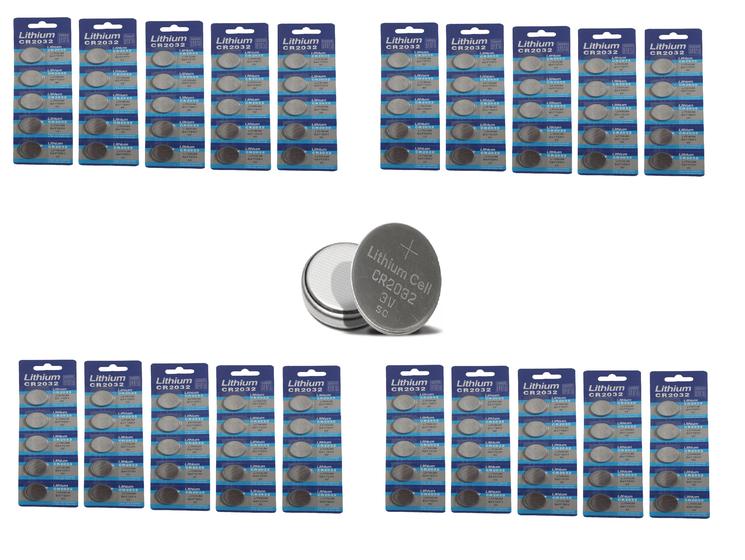 100 Uni Pilha Bateria Lithium Moeda CR2032 3V - Pilhas - Magazine Luiza