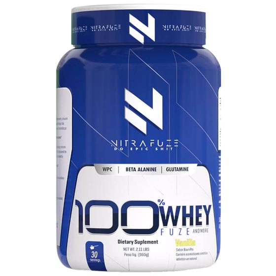 100% whey fuze 960g baunilha - NITRAFUZE - Whey Protein - Magazine Luiza