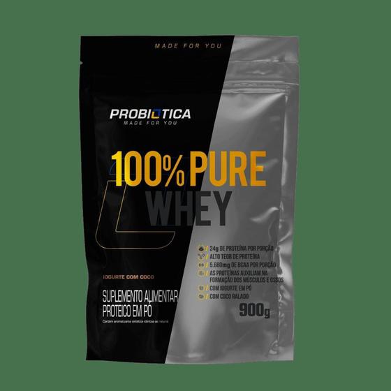 100 Whey Pure Refil 900g Probiótica Whey Protein Magazine Luiza