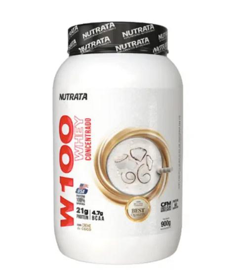 100% Whey w100 pote Nutrata 900g - Whey Protein - Magazine Luiza