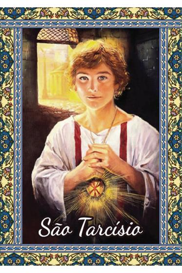 1000 Santinho São Tarcísio (oração no verso) - 7x10 cm - Santinhos do ...