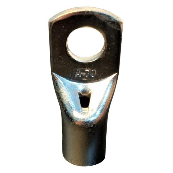 10x Terminal Olhal Compressão Tubular 70mm M10 Fios Cabos Ponteira ...