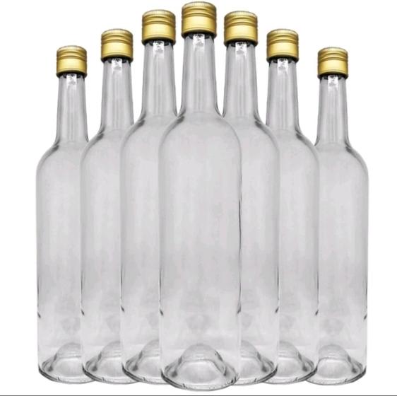 12 Garrafas de Vidro Transparente 750ml - TH Vidros - Garrafa ...