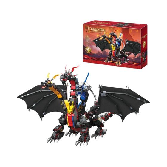 1400 PCS Hydreigon Dragon Building Blocks Set Para Meninos E Adultos ...