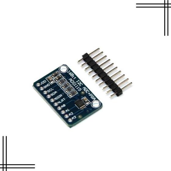 16 Bit Ads1115 Módulo Adc 4 Canais Pro Gain Amplificador - Robomix ...