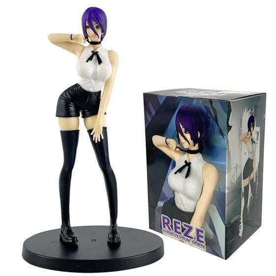 19cm Anime Chainsaw Man Reze Bomb PVC Demon Figure Action Model Set Toy ...