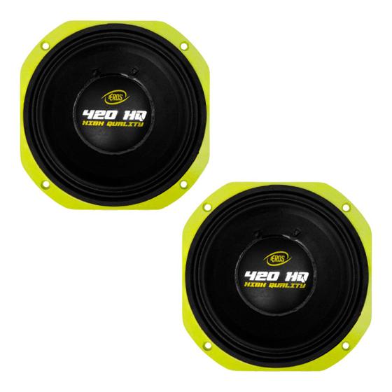 2 Alto Falante Eros Mid Bass E-420 HQ 8 Polegadas 420W RMS 8 Ohms ...