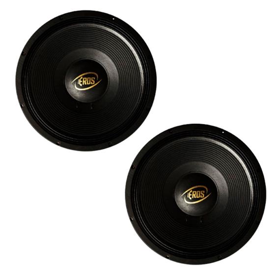 2 Alto Falante Profissional Eros 15 Polegadas Potência Máxima 800w RMS Com Impedância Nominal De ...