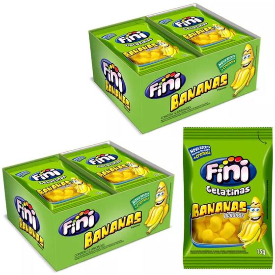2 Bala de goma Fini Banana caixa com 12 unidades - Balas - Magazine Luiza