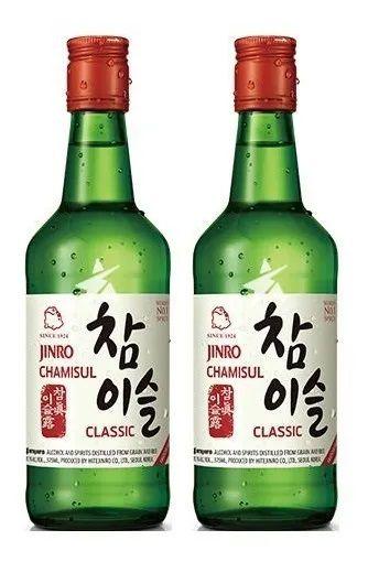 2 bebida coreana soju 20,1% original jinro chamisul 360ml - Soju ...