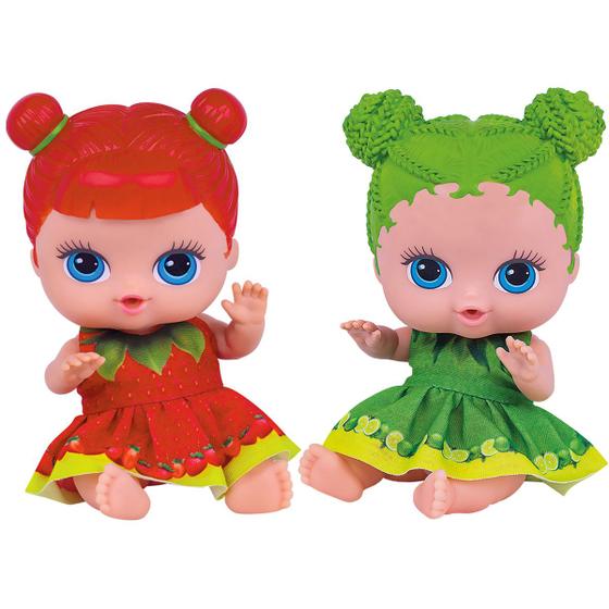 2 Boneca Bebe Frutinhas Cheirinho De Frutas Morango e Limão - Cotiplás ...