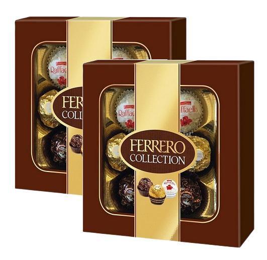 2 Caixa de Bombom Ferrero Collection Presente 7 unidades 77g - Ferrero ...