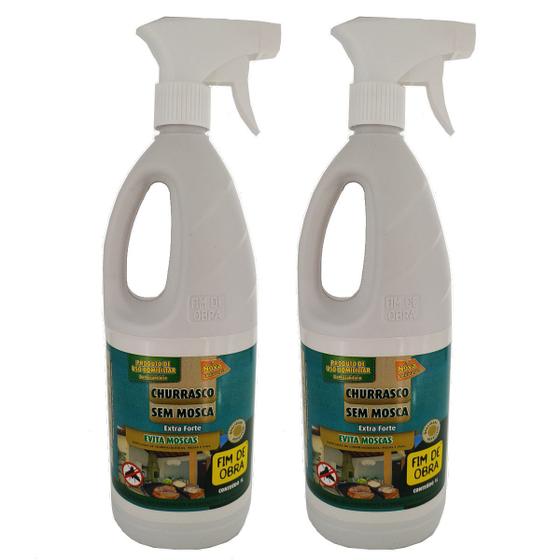 2 Churrasco Sem Mosca 1 Litro Extra forte- Limpedra Fim De Obra ...