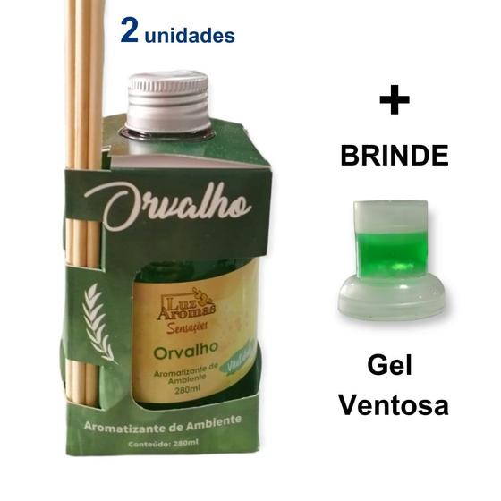 2 Difusor Vareta Orvalho Aromatizador Ambiente Casa Perfume Ar 280ml ...