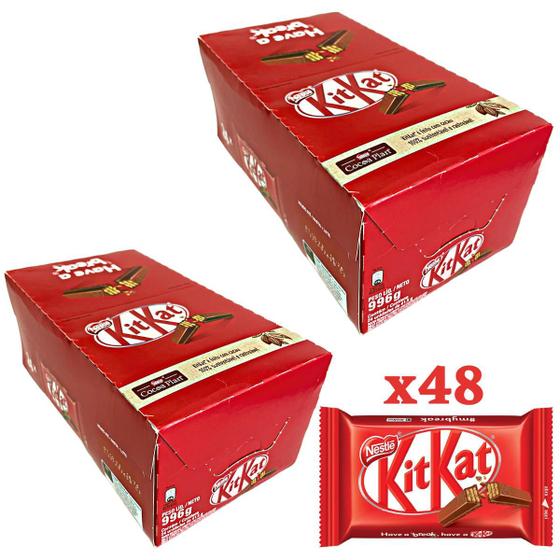 2 Display Chocolate Kit Kat Tradicional Cx. C/24Unds Cada - Nestle/Kit ...