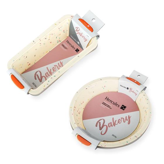 2 Formas de Silicone Assadeira para Cozinha Confeitaria Hercules Bakery ...