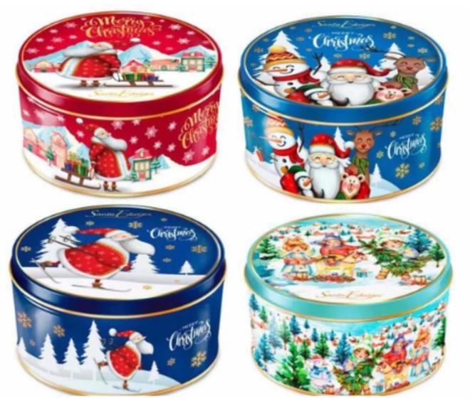 2 LATA Biscoito amanteigado Butter Cookies Natal Sta Edwiges - SANTA ...