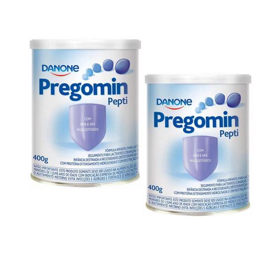 2 Latas Pregomin Pepti 400g - Danone - Fórmula Infantil - Magazine Luiza