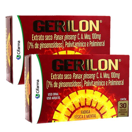 2 Uni Gerilon 30cáp Planax Ginseng Revigorante Físico Mental - Cifarma ...