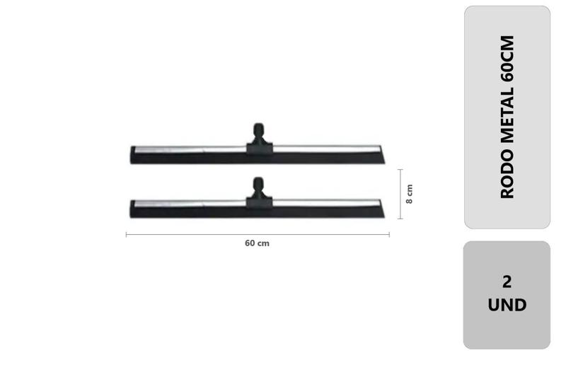 2 Unidades Rodo Para Limpeza De metal Grande Reforçado Eva Duplo 60 Cm ...