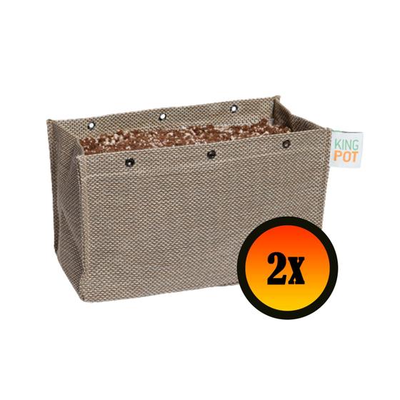 2 Vasos De Plantas De Tela 3 Litros Pc Grow - King Pot - Vasos para ...
