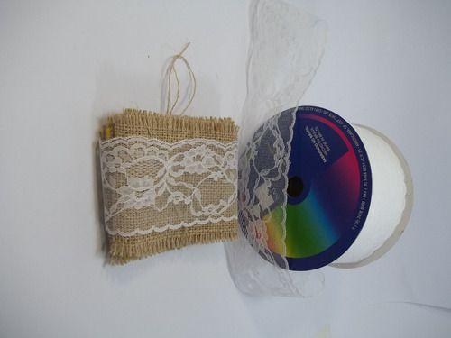 20 MTS Renda Largade poliamida com 7cm P/ Artesanato, Convite Etc ...