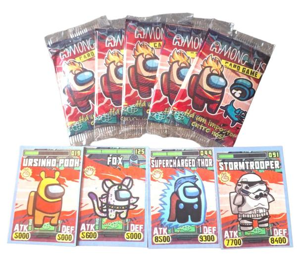 200 Cards Among Us 50 Pacotinhos Com 4 Cartas Cada - Império Games ...