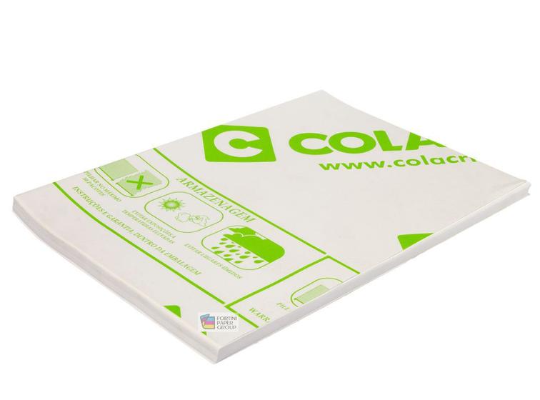 200 Folhas Papel Couche Adesivo A4 Brilho Impressão a Laser - Colacril ...