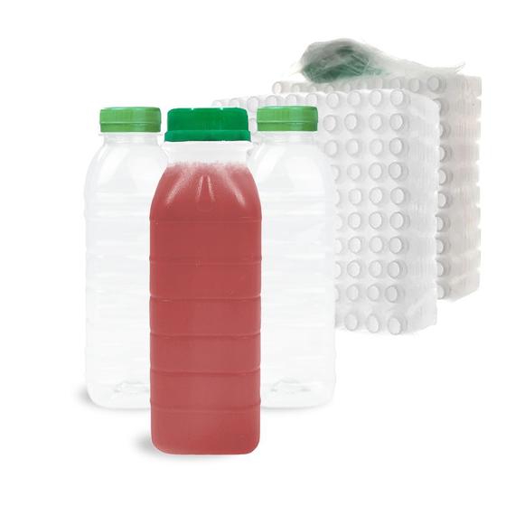 200 Garrafas Plástica Descartável Sucos Caldo De Cana 500ml - Litoplast - Garrafa - Magazine Luiza