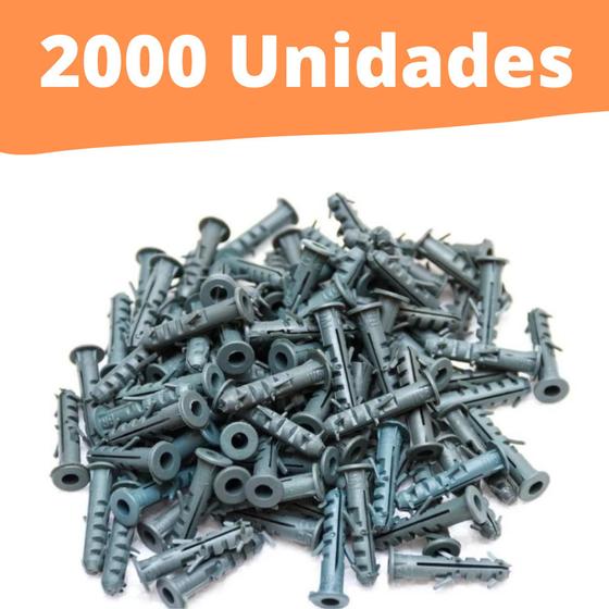 2000 Unidades Bucha 8mm Com Aba Anel Sem Parafuso Envio Já - IVplast ...