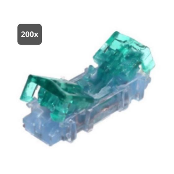 200x Conector Emenda com Gel para Conexões de RJ45 e Fio Telefonico ...