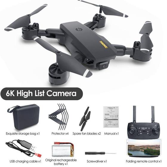 2023 Drone Q6 Pro Estável, Tamanho Profissional, Câmera 6K, Wi-Fi 5Ghz ...