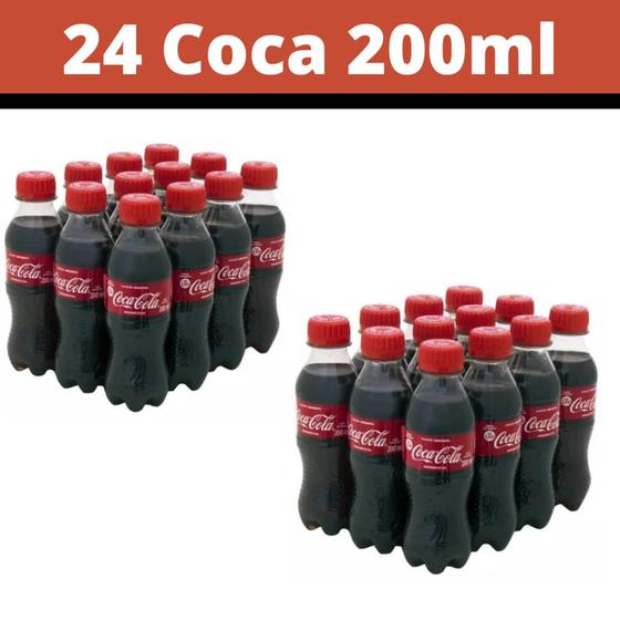 24 coca cola mini garrafinha 200ml - Refrigerante - Magazine Luiza