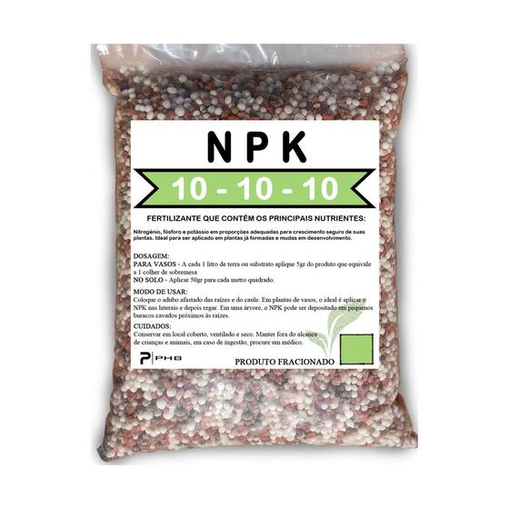 25 Kg - Adubo Fertilizante Granulado NPK 10.10.10 - Vanguard - Adubo ...