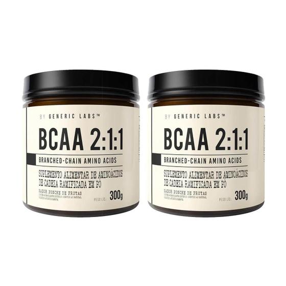 2x Bcaa Em Pó - (300g) - Generic Labs - BCAA - Magazine Luiza