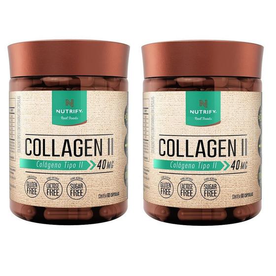 2x COLLAGEN II 40MG - Colágeno tipo 2 (60 caps) - NUTRIFY - Colágeno ...