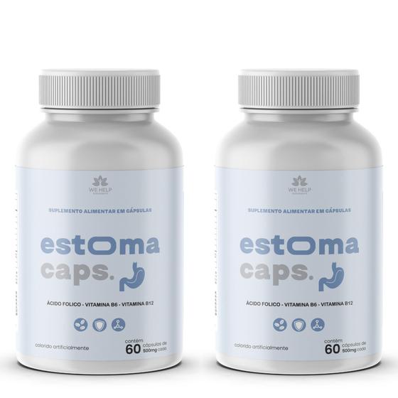 2x Estoma Caps 60 Cápsulas - Produto Estomacaps Original - Estomago ...