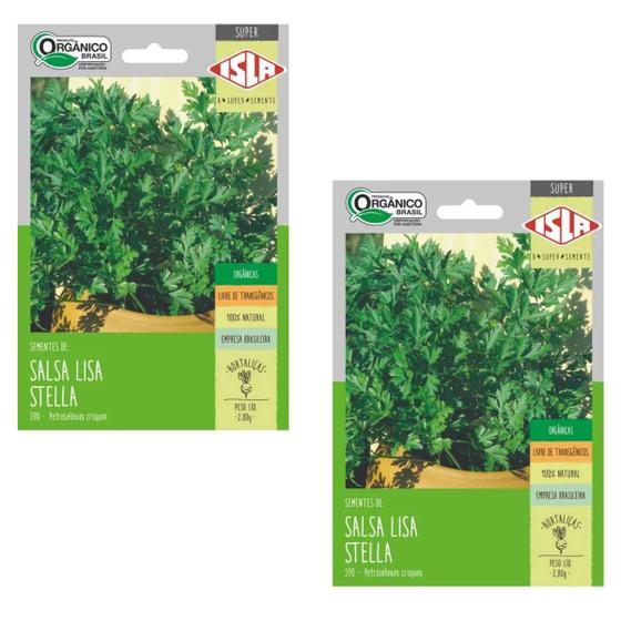 2X Sementes de Salsa Lisa Stella (2,80g) ISLA - Sementes - Magazine Luiza