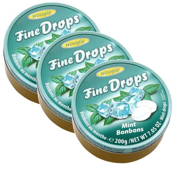 3 Balas Fine Drops Sabor Menta Tipo Sweet Originals 200G - Woogie ...