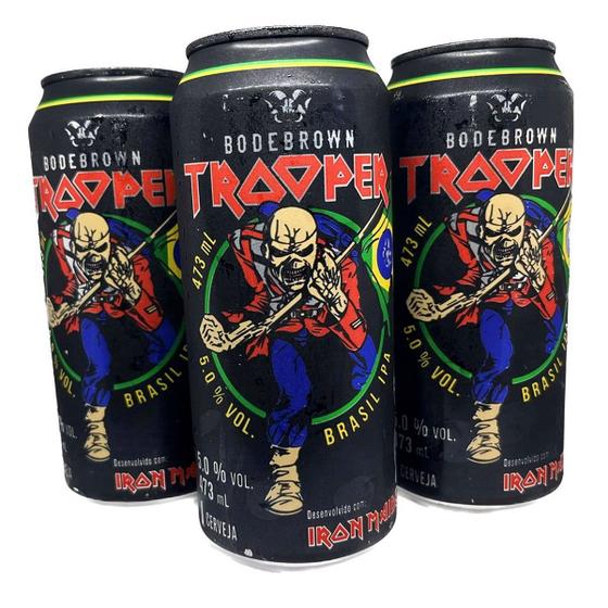 3 Cervejas Trooper Iron Maiden Ipa Bodebrown 473ml Cacau chocolate ...
