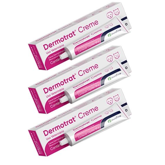 3 Dermotrat Creme Antiinflamatório Ouro Fino 20g - Dermatológico ...