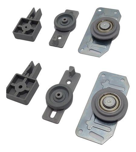 3 Kit Sistema De Roldana P/ Porta De Correr Guarda Roupa 3p - Compras Fáceis - Guarda-Roupa ...