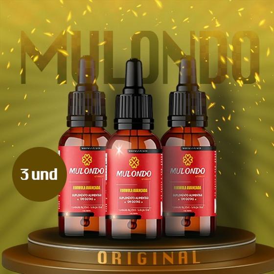 3 Mulondo Original 30ml Mega Eficaz - G4 - Afrodisíacos Naturais ...