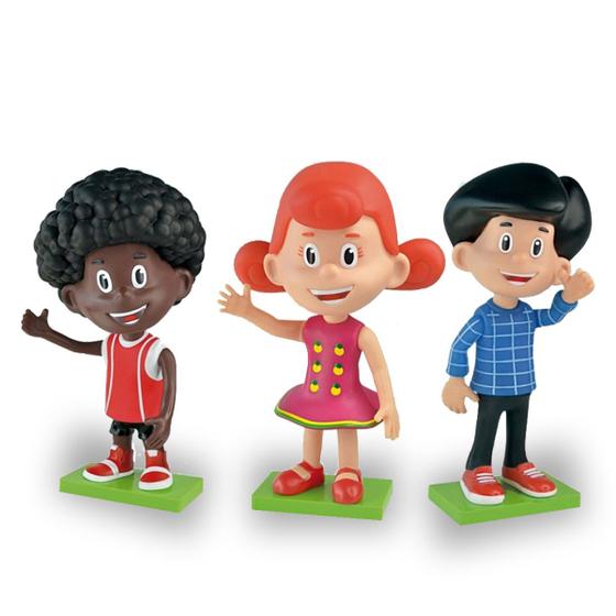 3 Palavrinhas Kit 3 Bonecos Infantil Miguel, Sarah E Davi - Lider brinquedos - Bonecos ...