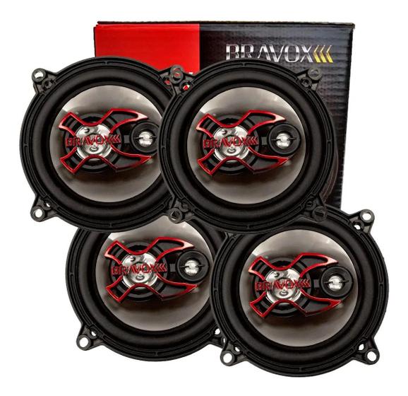 3 Pares Auto Falantes Bravox 6 Polegadas Triaxial B3x60x Kit - Alto ...