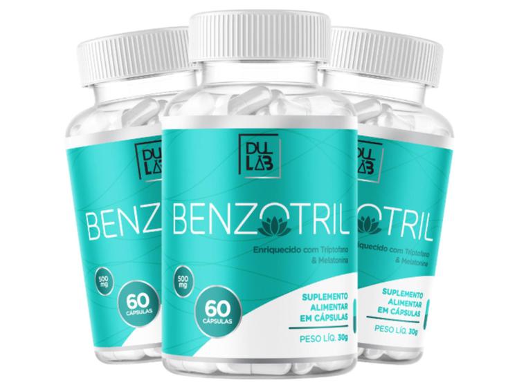 3 pote Benzotril Original 60 Cápsulas - Especial - Capsul - Pote ...