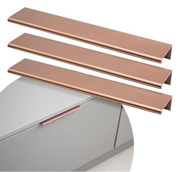 3 Puxadores De Gaveta Slim Alumínio 128mm Tito C/ Parafusos - Mamute ...