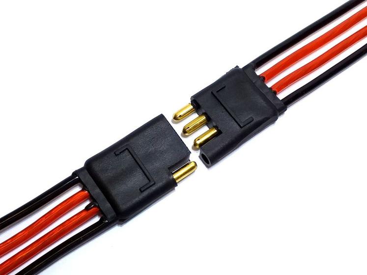 3x Conectores 4 Vias com Fio 4,0mm Chicote Plug Para Caixa Engate ...